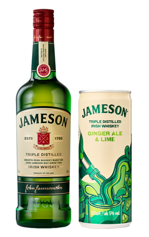 Acheter Jameson con Jameson Ginger Ale y Lima de regalo | Bodeboca
