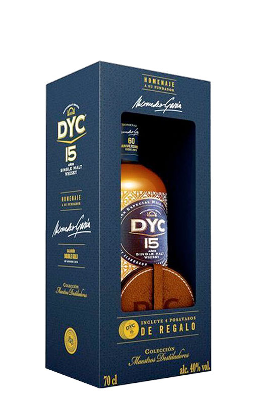 Comprar DYC 15 y 4 Posavasos con Estuche | Bodeboca